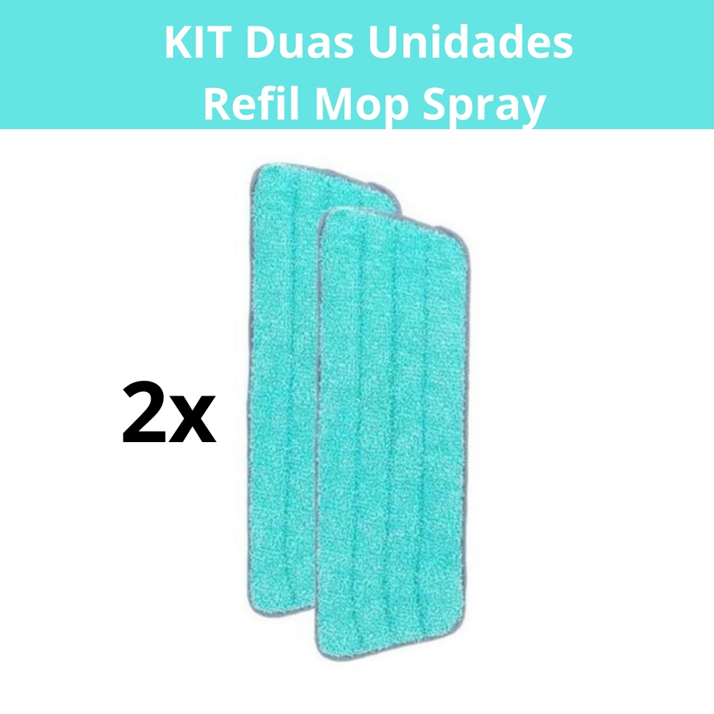Kit Refil Mop Spray Para Limpar Piso | Shopee Brasil