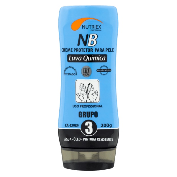 Creme Protetor Para Pele Luva Química NB Grupo 3 200g | Shopee Brasil