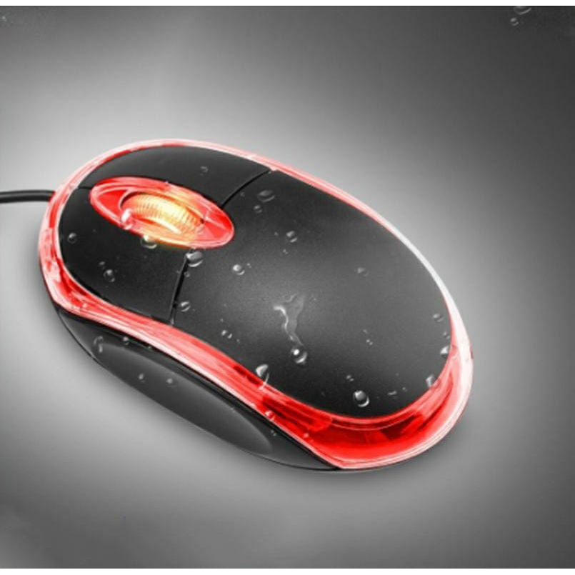 Mini Mouse USB 1000dpi Óptico com Scroll e LED Azul/Vermelho | Shopee ...