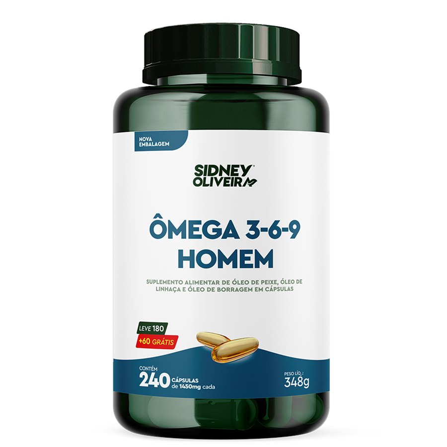 Omega 3-6-9 Homem 240 Capsulas Sidney Oliveira | Shopee Brasil