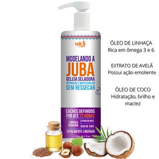 Widi Care Modelando A Juba Geleia Seladora Cachos Definidos | Shopee Brasil