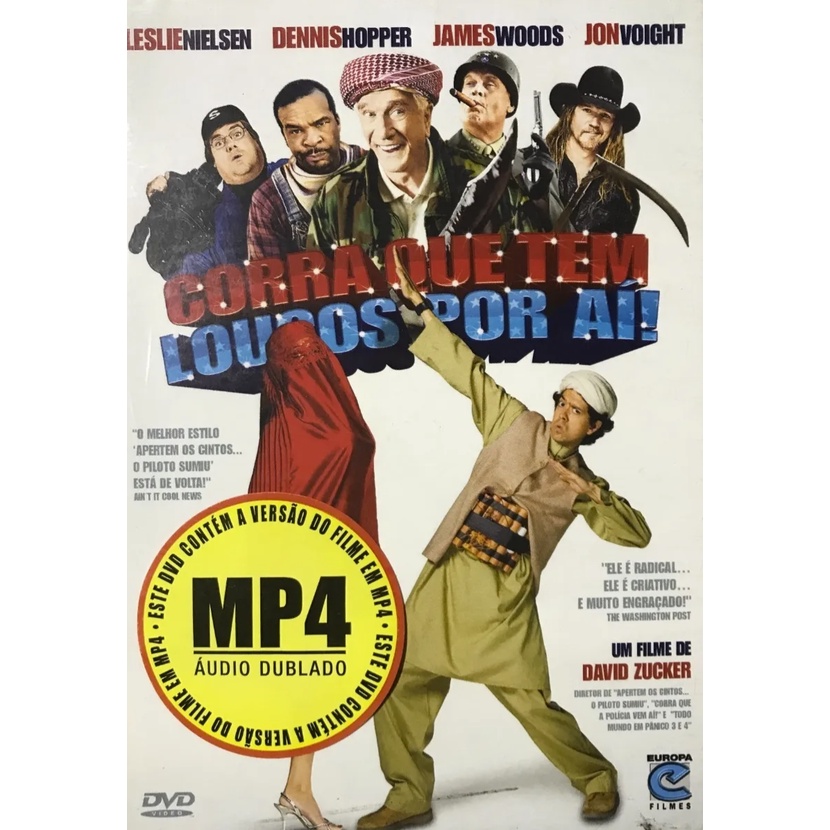 DVD Corra Que Tem Loucos Por Ai - David Zucker - Leslie Nielsen ...
