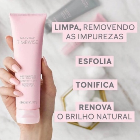 Gel Creme de Limpeza 4 em 1 TimeWise 3D® Mista/Oleosa 127g Skincare Mary Kay ENVIO IMEDIATO ...