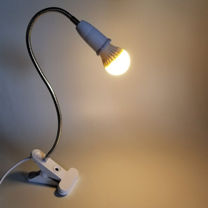 Luminária Clip Abajur Flexível 40cm 110v Lâmpada Comum | Shopee Brasil