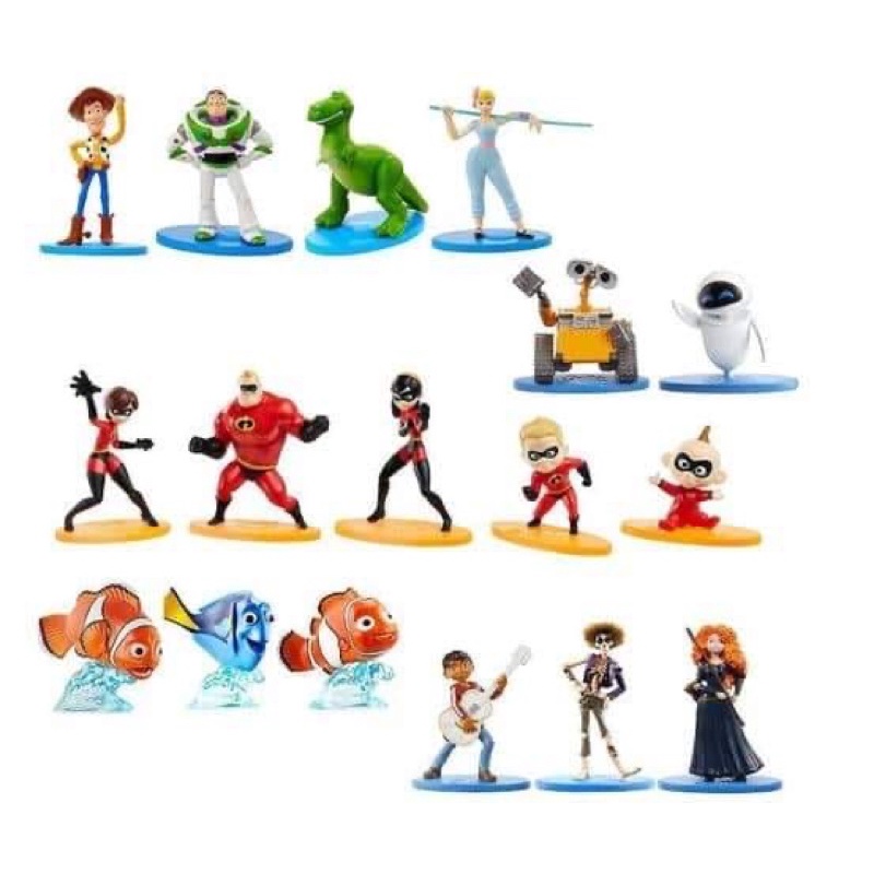 Miniaturas Disney Mattel Procurando Nemo Monstros S/A Wall-E Os ...