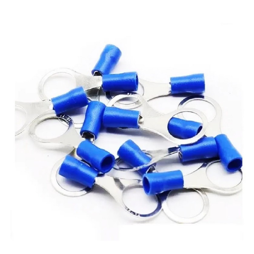 Terminais Tubulares Olhal Pré Isolados 2,5 Mm² - Kit 100 Pçs | Shopee ...