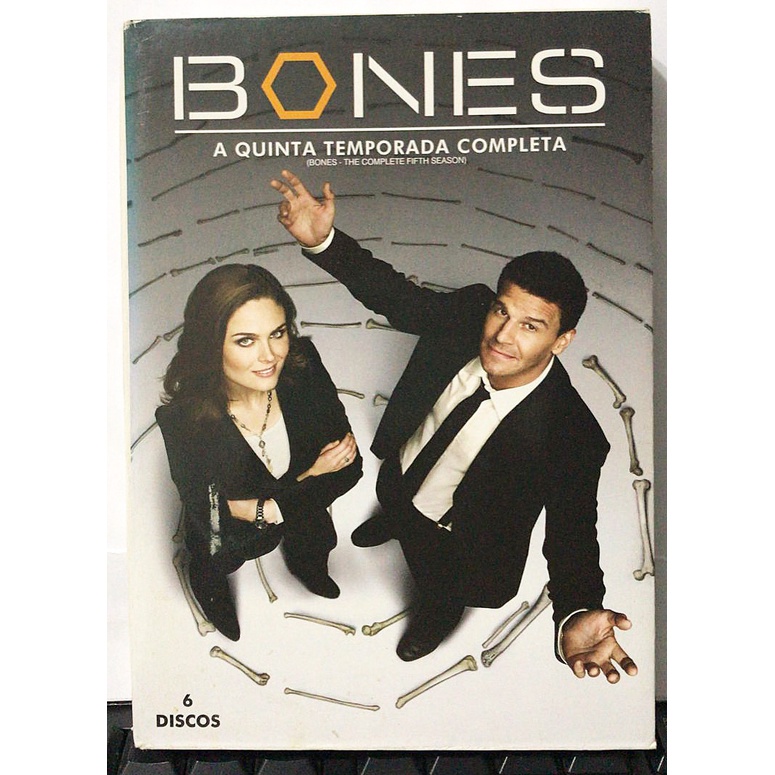 BOX DVD Bones - A Quinta Temporada Completa em Seis Discos Originais. David Boreanaz, Emily ...