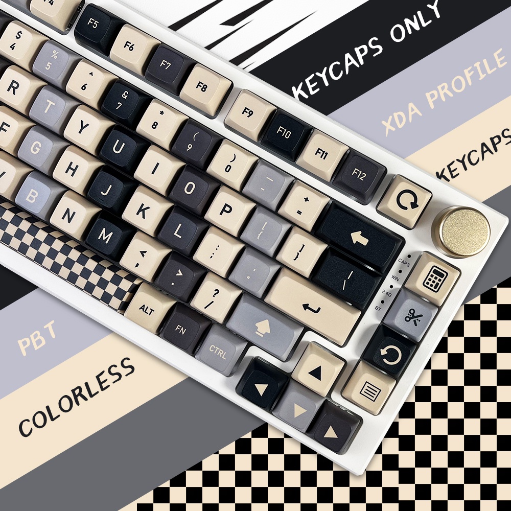 F1 Track 120Keys XDA Profiles Colorless Keycaps PBT Tinta-Sublimação De ...