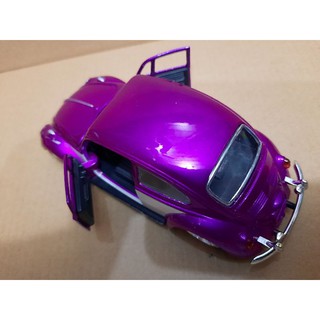 miniatura Volkswagen fusca roxo/rosa Scala 1/32 metal | Shopee Brasil