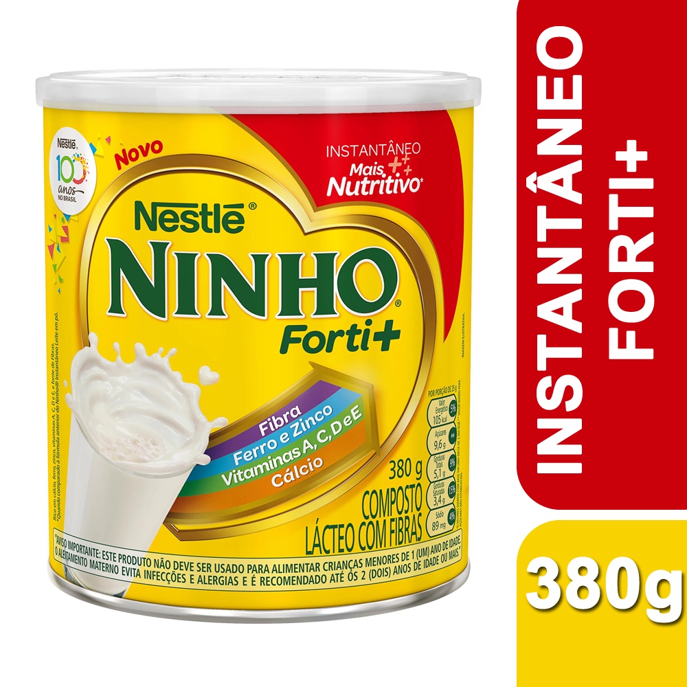 Ninho Instantâneo Forti+ 380g | Shopee Brasil