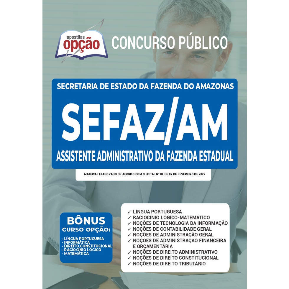 SEFAZ-AM - Apostila Assistente Administrativo da Fazenda Estadual ...