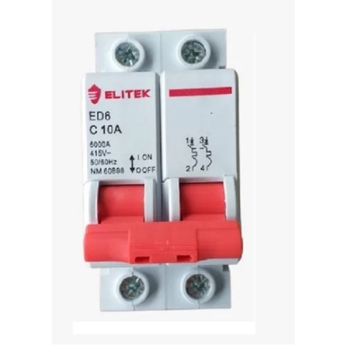 Disjuntor Bipolar Duplo 06a, 10a, 16a, 20a, 25a, 32a, 40a, 50a, 63a, 70a | Shopee Brasil