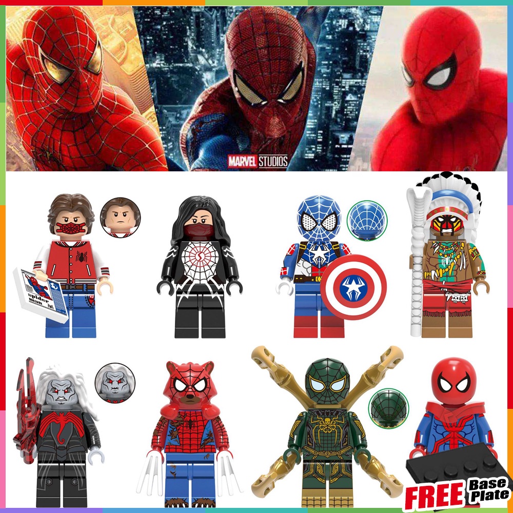 Mini Figuras Do Homem Aranha Capitão Lobisomem Tribal Hidra Manto ...