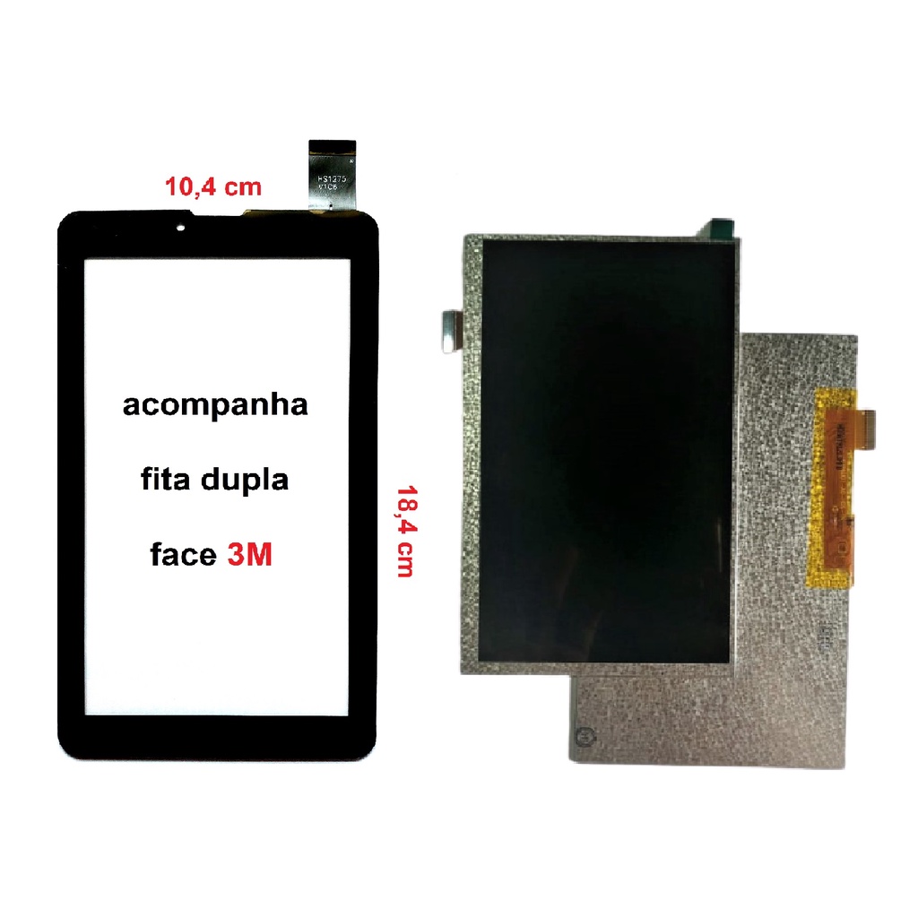 tela touch + display tablet philco Ptb7qsg Ptb7rrg Ptb7rsg 3g | Shopee ...