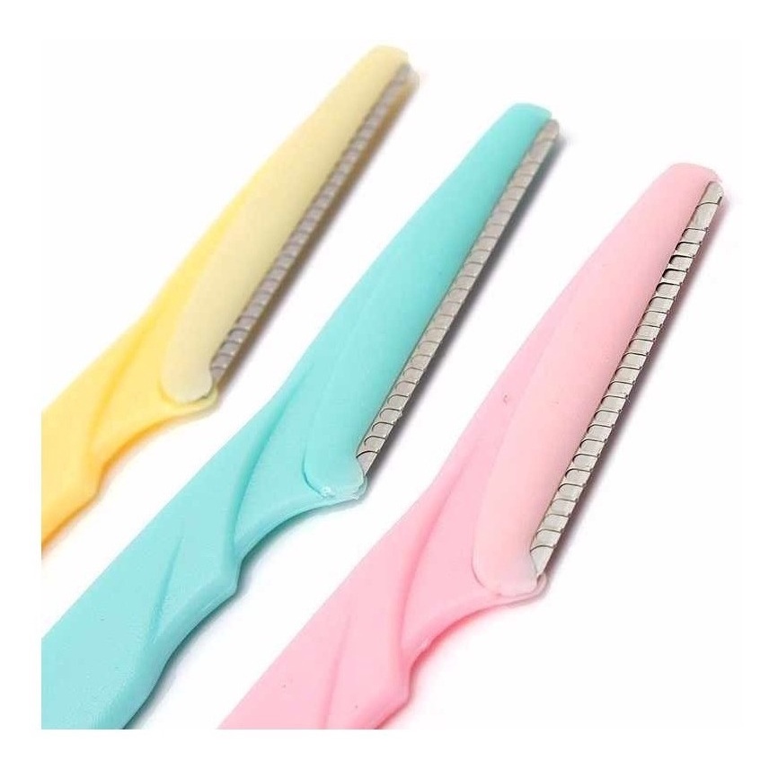 kit com 3 Navalha Para Sobrancelha Rosto Depilador Feminino Envio 24h ...