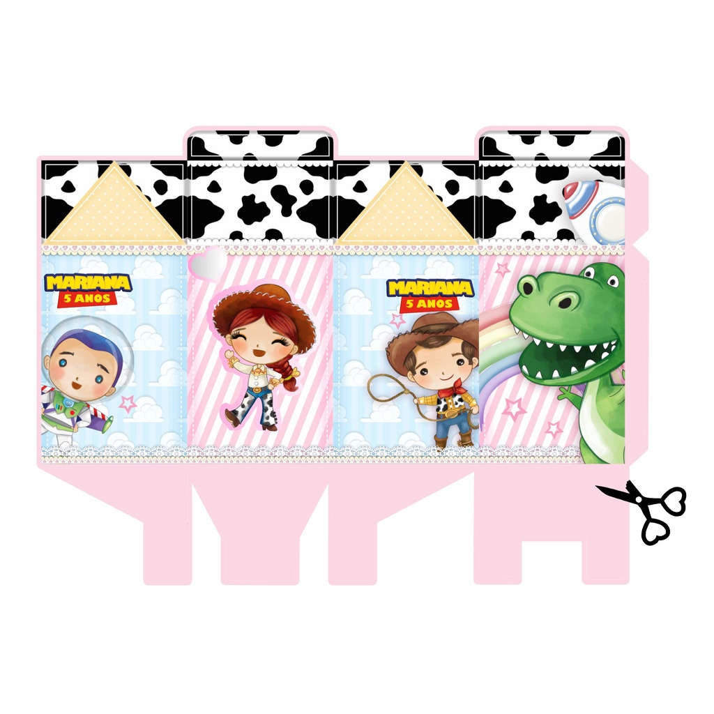 Kit Personalizados Lembrancinhas Festa Caixa Milk Toy Story Impressa ...
