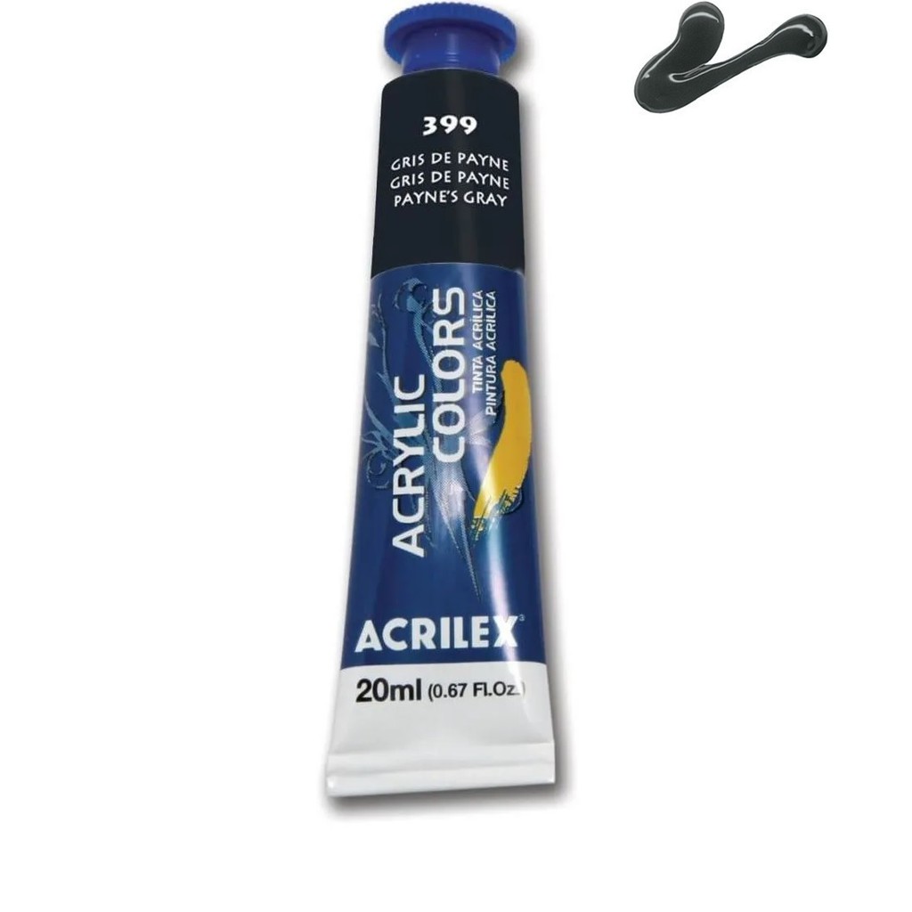 Tinta Acrylic Colors Gris de Payne 399 Acrilex - Tinta Acrílica para ...