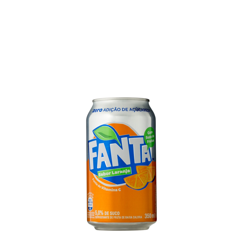 Refrigerante Fanta Zero Lata 350ml - Sabor Laranja | Shopee Brasil