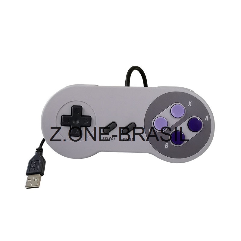 Joystick Controle Super Nintendo Snes Usb Jogos Emulador Pc gamer ...