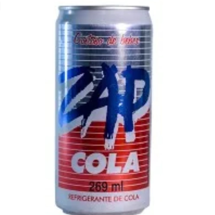 5 Refrigerante Lata Zap Cola 269ml | Shopee Brasil