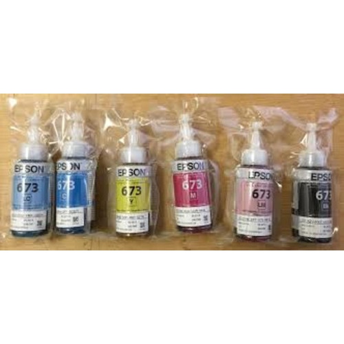 Kit De Cartuchos Tintas Originais Epson 673 (com 6 Cores) | Shopee Brasil