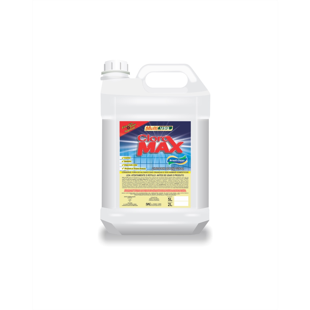 Cloro Max | Detergente Alcalino Clorado - 5lts | Shopee Brasil