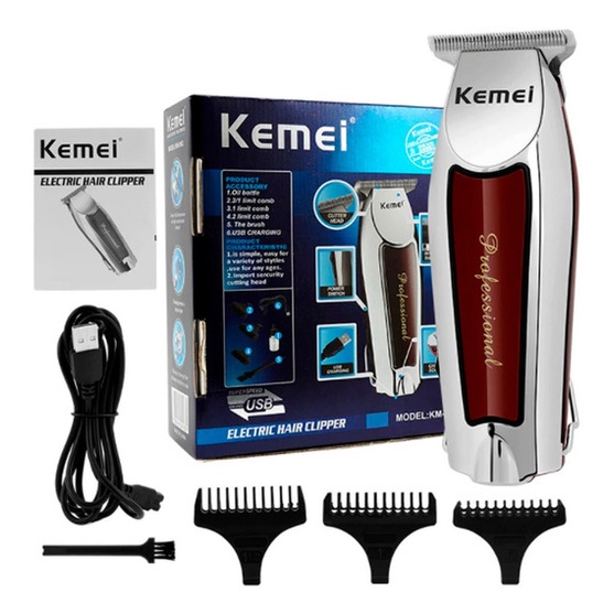Máquina De Corte e Acabamento Kemei Km-9163 Prateado 110v/220v | Shopee Brasil
