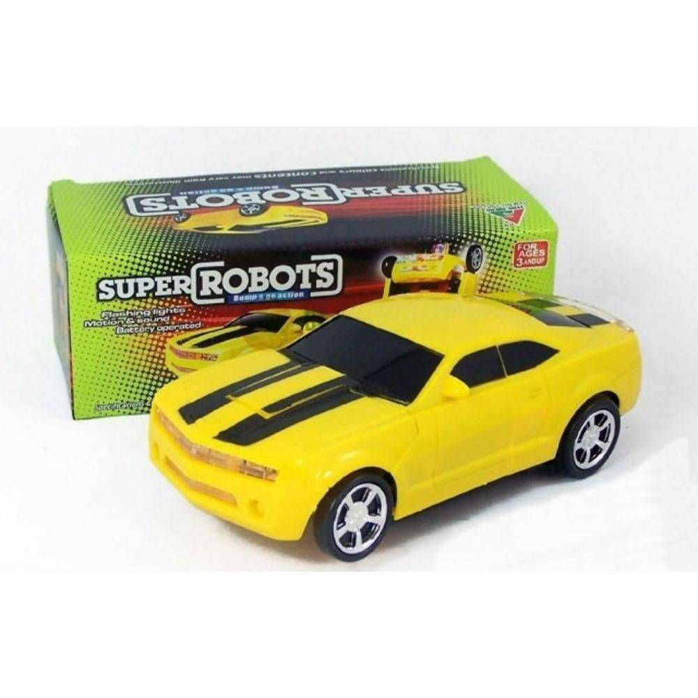 Carrinho Super Robots Camaro Amarelo Que Vira Robô, Carro Vira Robô ...