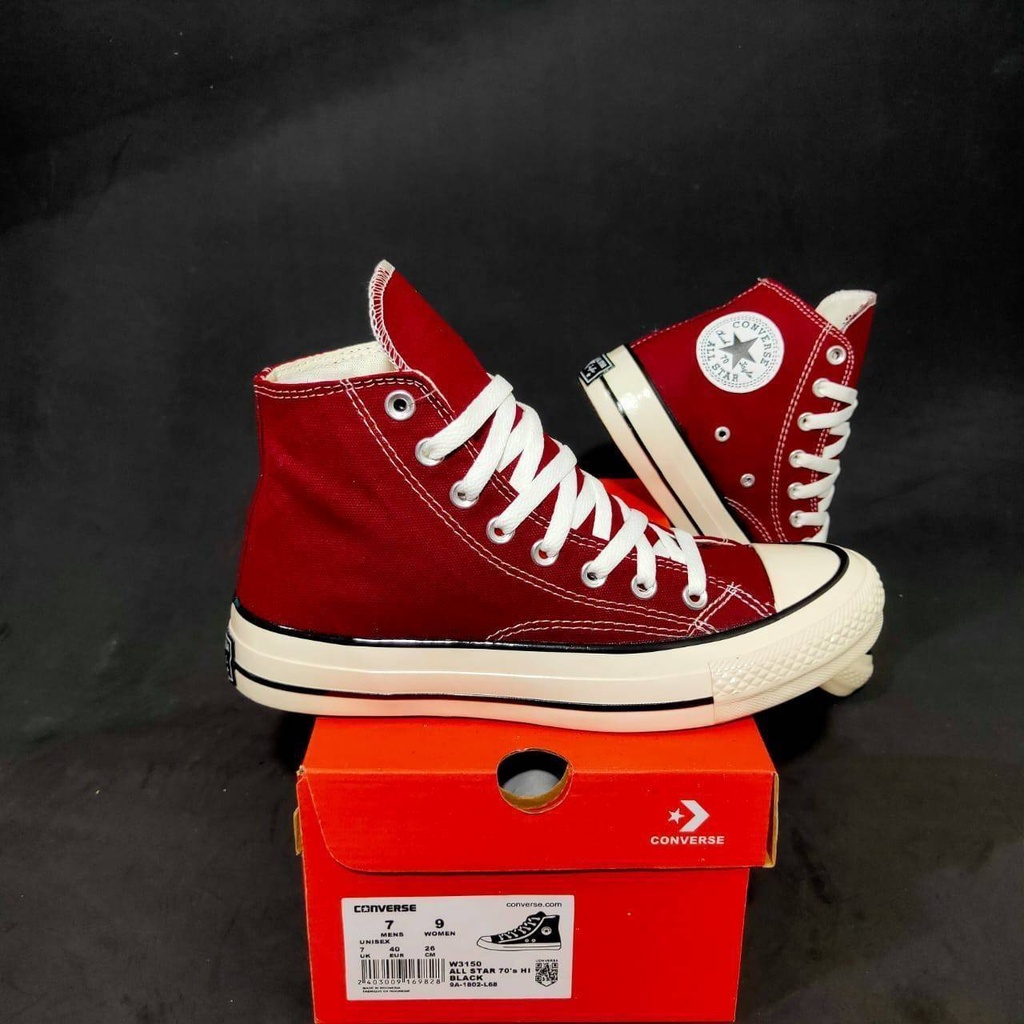 Tenis CONVERSE 70S Alto MAROON Masculino Feminino PREMIUM MADE IN ...