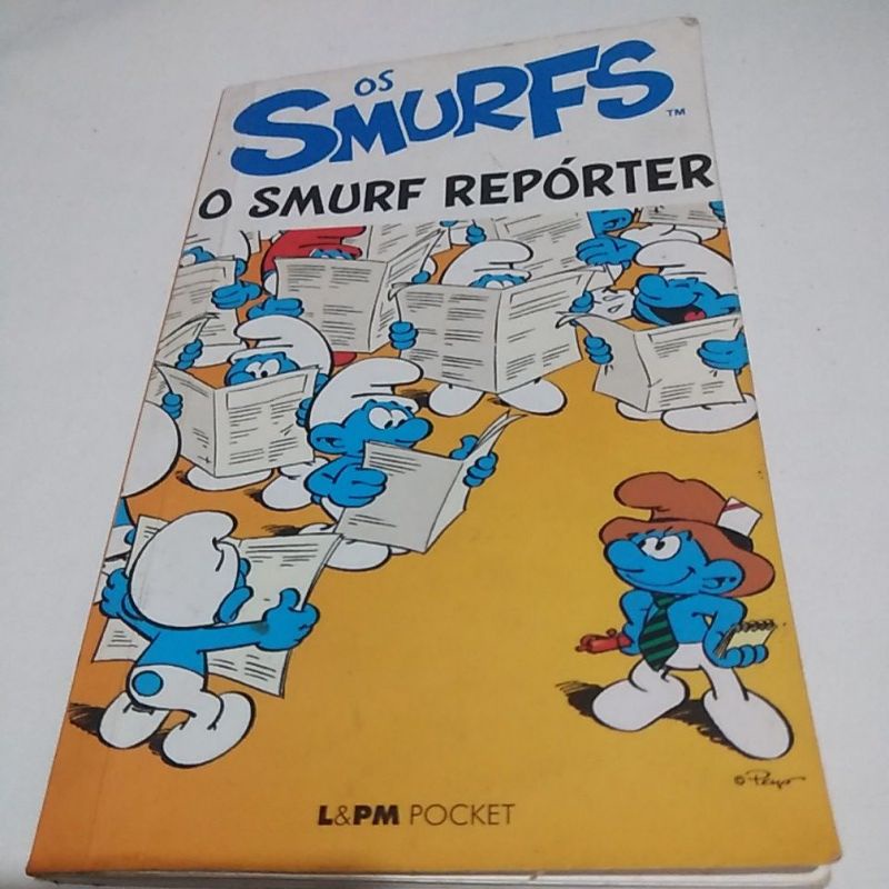Os Smurfs O Smurf Repórter Quadrinhos | Shopee Brasil