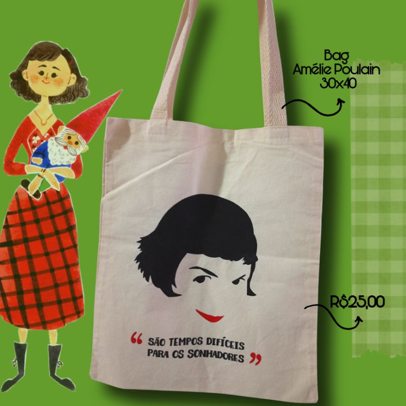 Ecobag Amélie Poulain | Shopee Brasil