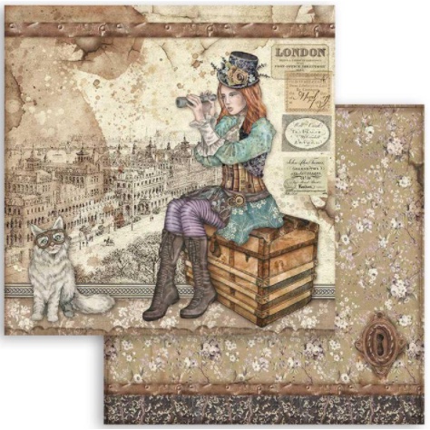 Papel Para Scrapbook Dupla Face 180g Stamperia - 31,5x30,5 - Lady ...