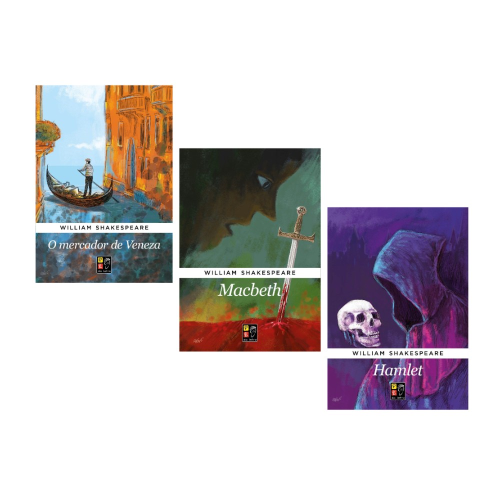 Kit 3 Livros William Shakespeare: Hamlet + O Mercador de Veneza ...