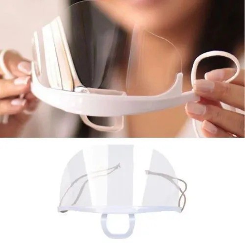 10 Máscaras Acrílica Transparente Estética Maquiagem Manicure | Shopee ...