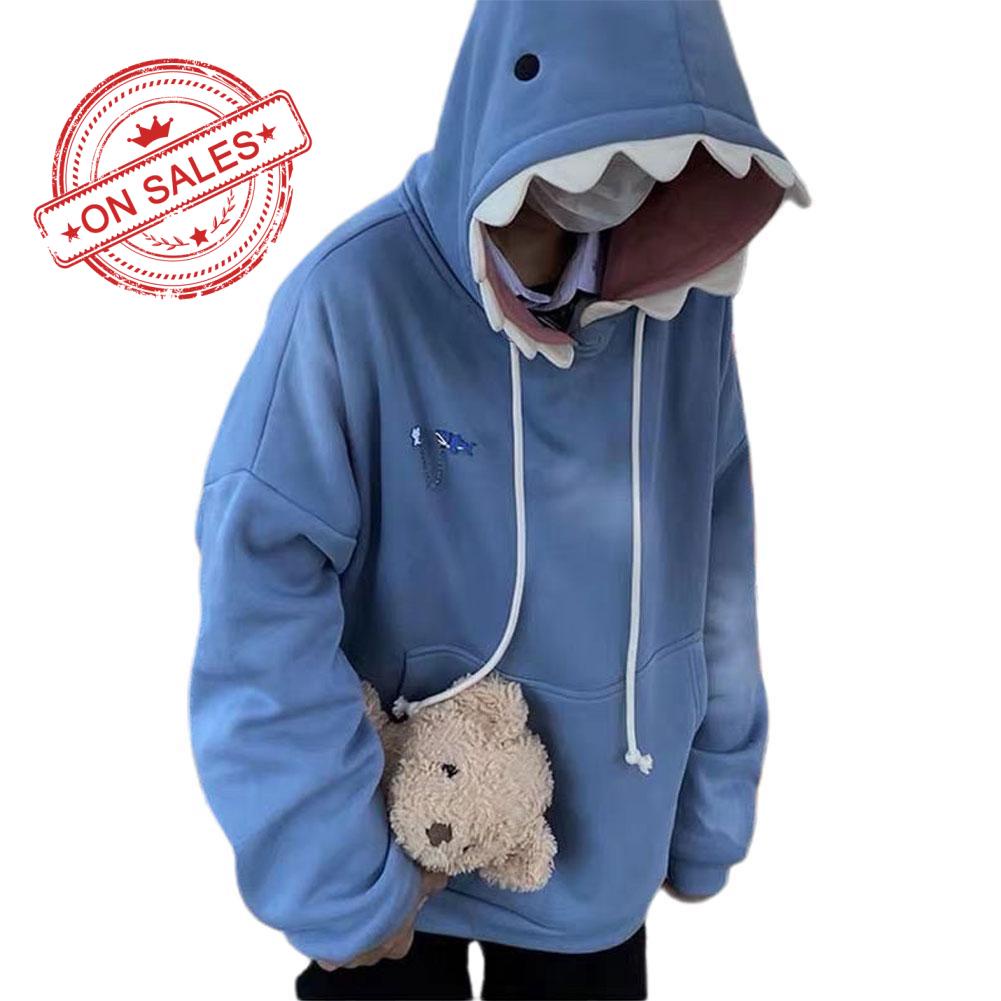 Moletom Feminino Com Capuz Estampa De Tubarão 2021 D6T9 | Shopee Brasil