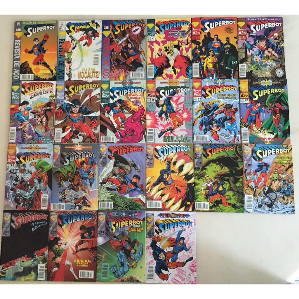 Hq superboy coleção completa ( formatinho vol 1 ao 22 ) | Shopee Brasil