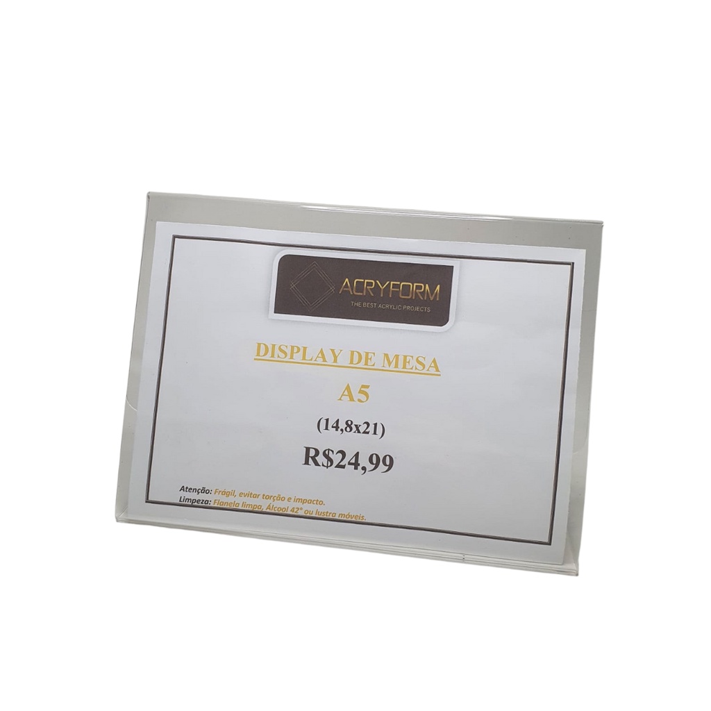 Display A5 Mesa Horizontal | Shopee Brasil