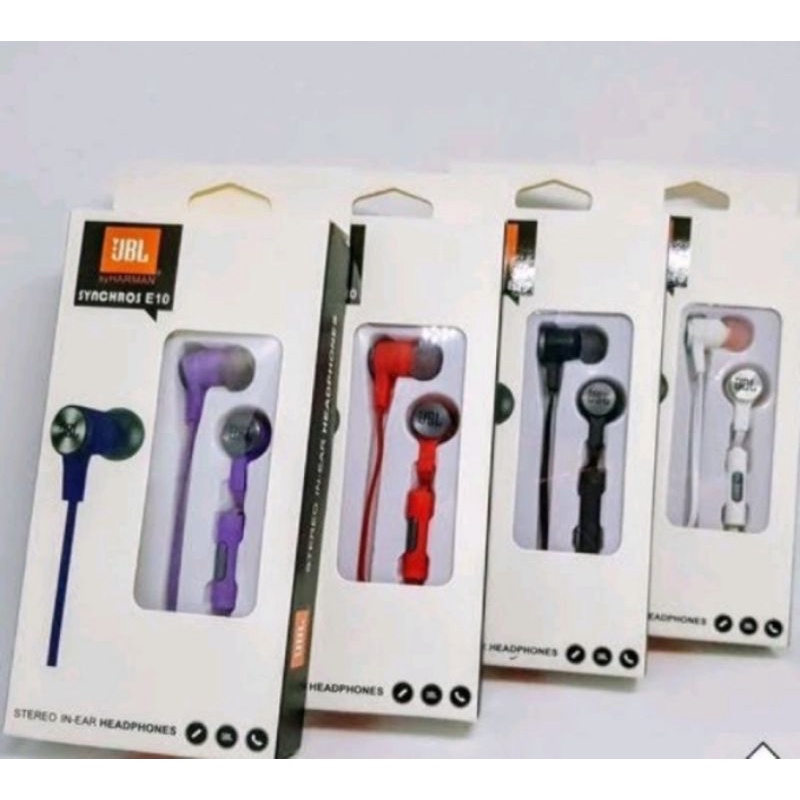 Fone de Ouvido intra-articulares estéreo JBL E10 | Shopee Brasil