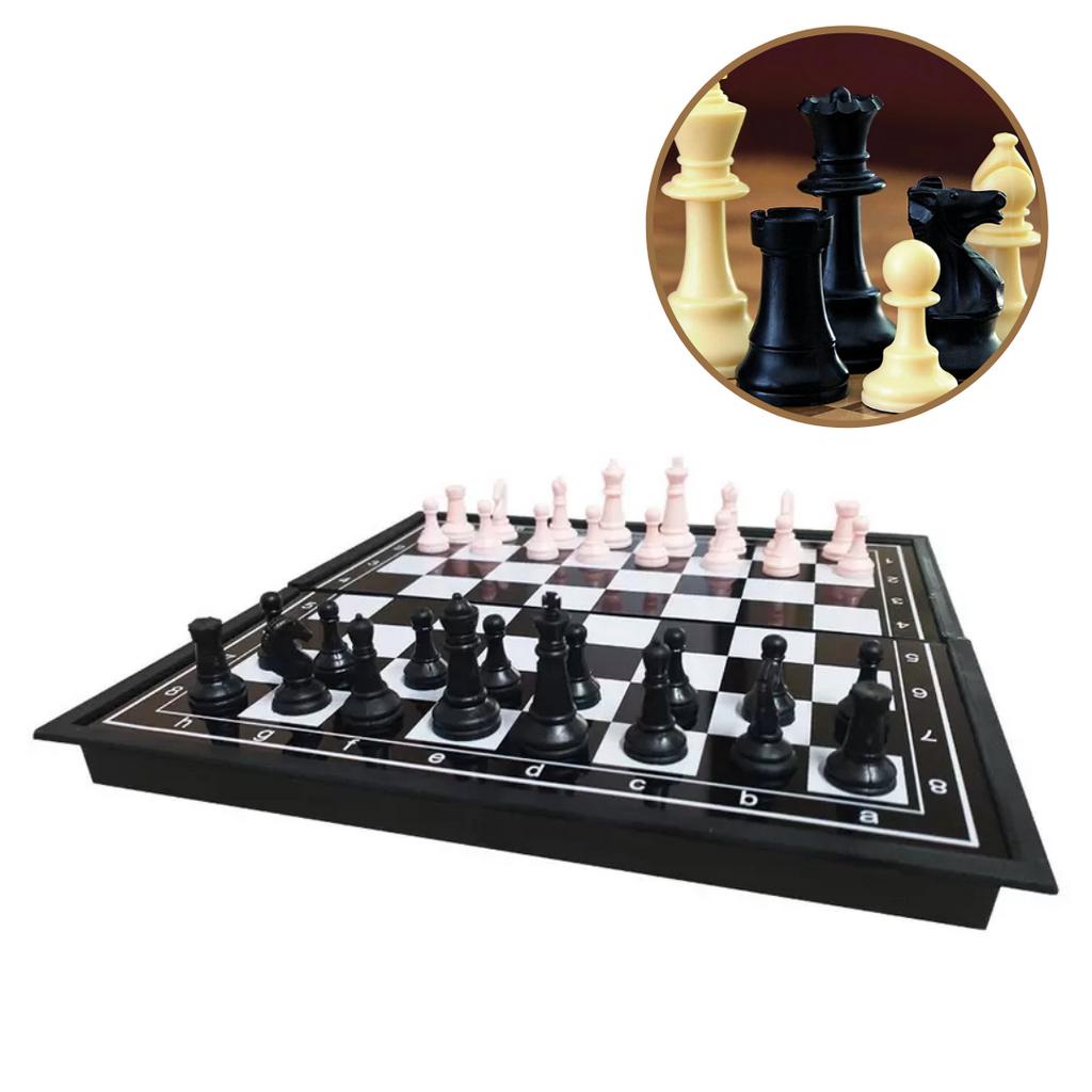 Jogo de Xadrez Tabuleiro Profissional Chess Peças Magnéticas | Shopee ...