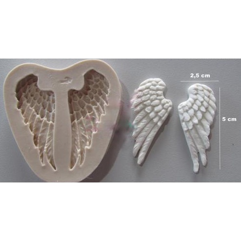 Molde Silicone Asa de Anjo | Shopee Brasil