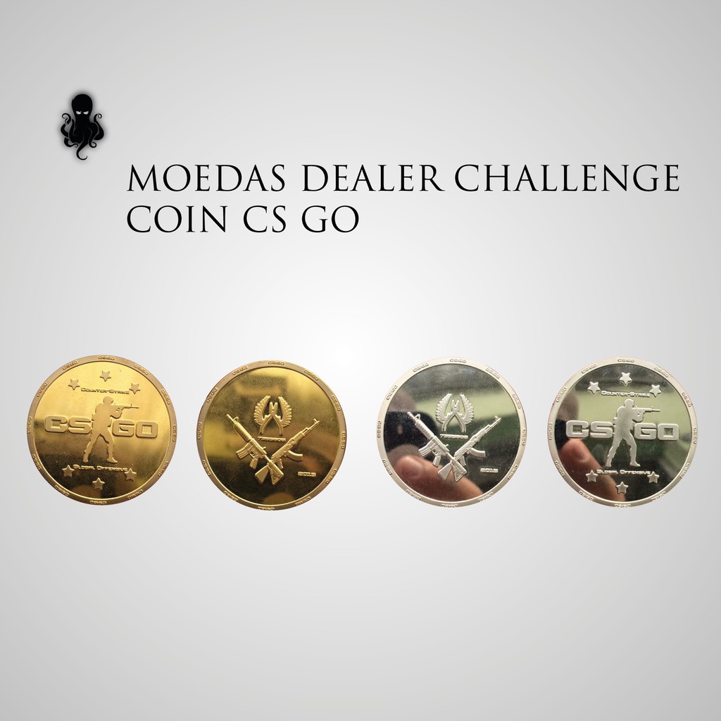 Challenge Coin Cs Go Cs:go Counter Strike Dealer Moeda | Shopee Brasil