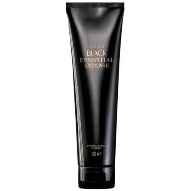 Shampoo Cabelo e Corpo Black Essential Intense - 90ml | Shopee Brasil