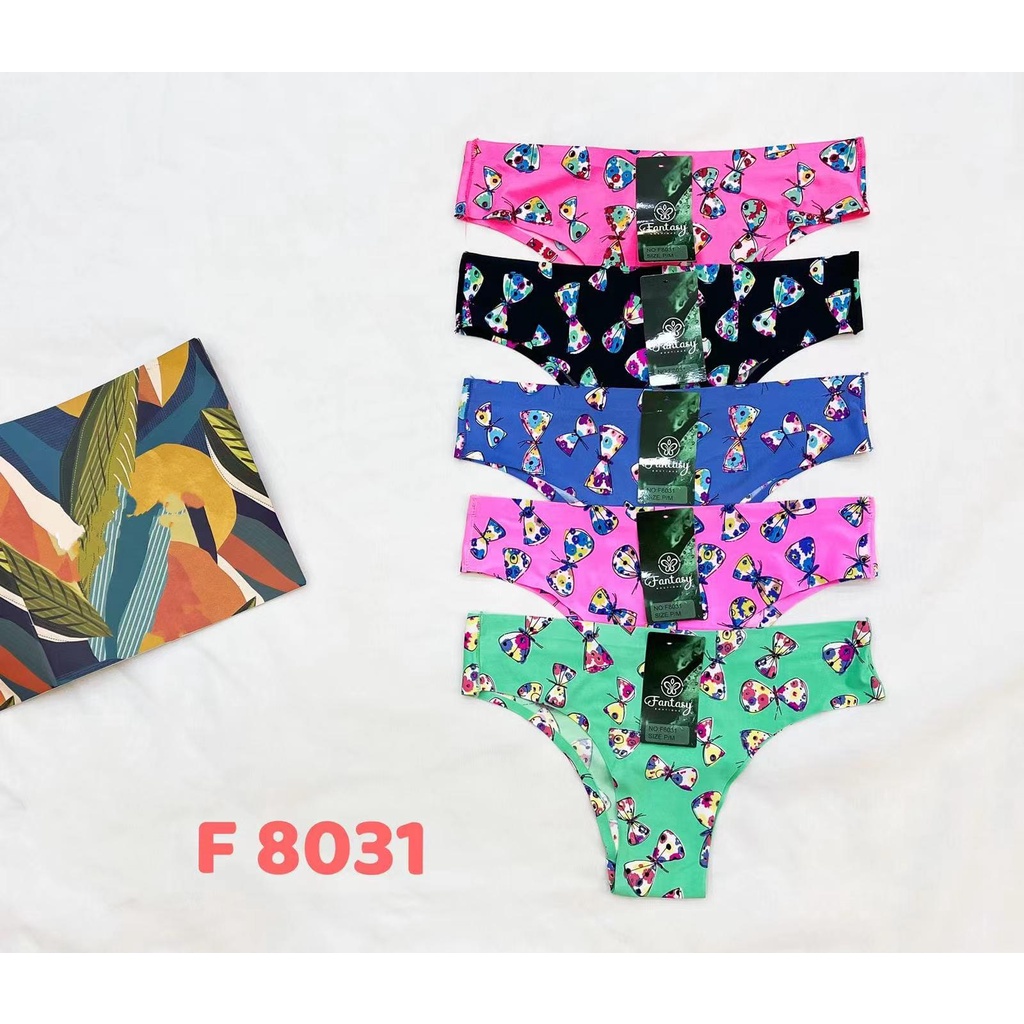 Kit de Calcinha Modelo Tanga Estampada Poliamida Sem Costura - Fantasy ...