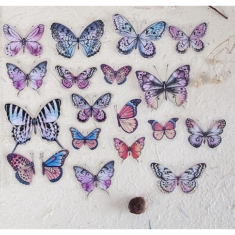 Adesivo sticker fofo / BORBOLETAS - 10pçs | Shopee Brasil