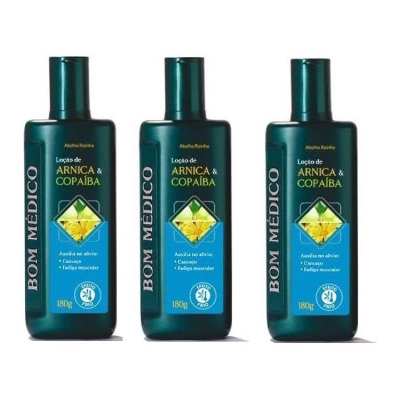 Kit Bom Médico - Loção Massagem Relaxante Arnica e Copaíba 180g ...