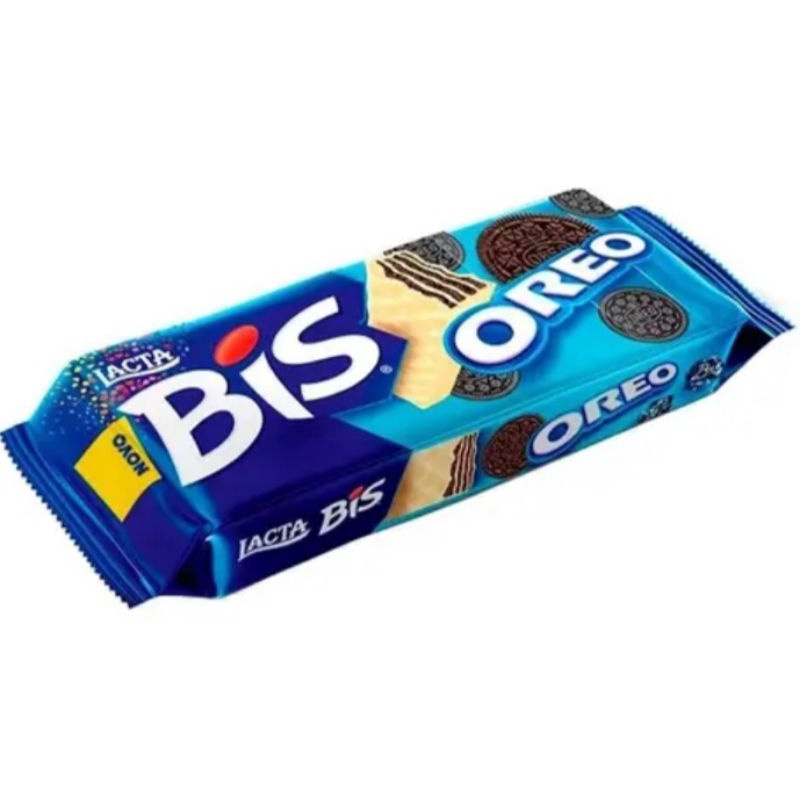 Chocolate Wafer Bis Oreo com 16 - Lacta | Shopee Brasil