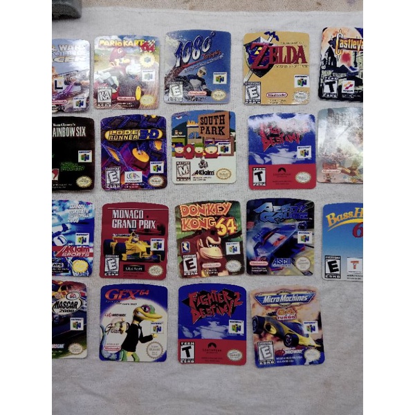 labels para nintendo 64 - Escorrega o Preço