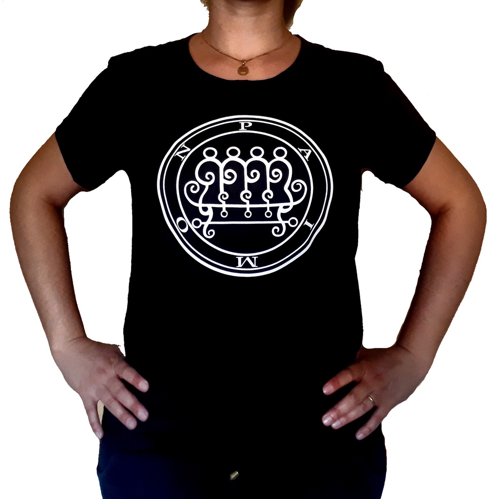 Camiseta Baby Look Selo Sigilo Paimon Daemons Goétia 100% Algodão Silk ...