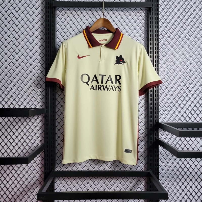 Camisa Roma (Branca) temporada 2020/2021 Polo | Shopee Brasil