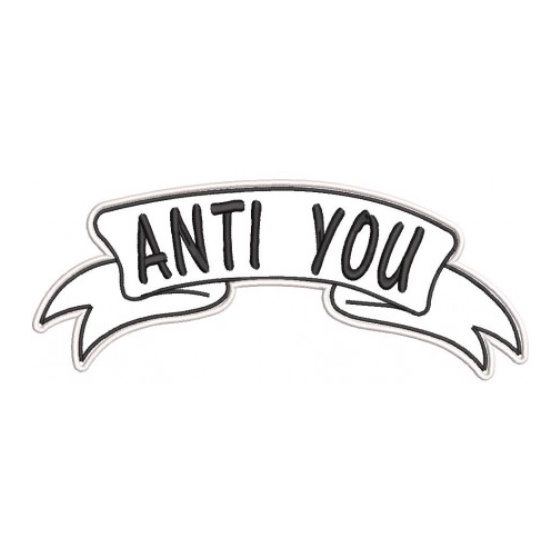 Patch Bordado Termocolante- Anti You | Shopee Brasil